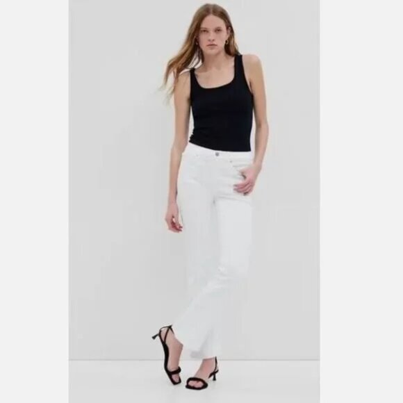 GAP | Jeans | Nwt Gap Mid Rise Y2k Baby Boot Jeans Size 432 In Optic White Retail 8 | Poshmark